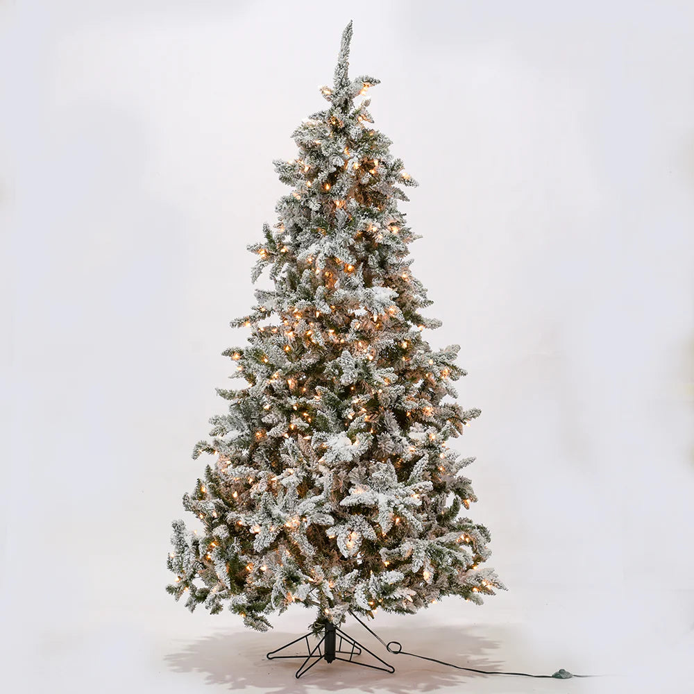 10' x 92" Deluxe Arctic Tree (flocked) – Brite Ideas Decorating