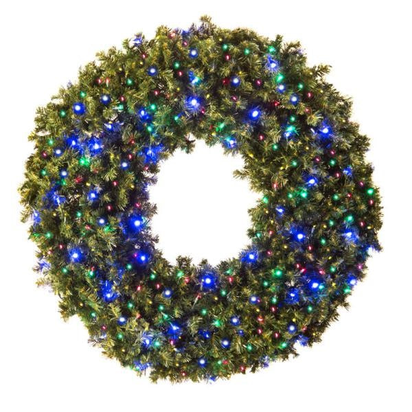 LED 60" Wreath with concave bulbs – Brite Ideas Decorating